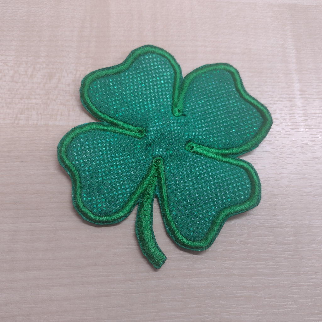 Motif Patch Lucky 4 Leaf Shamrock – malenas patches