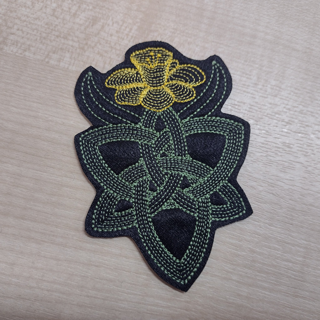 Motif Patch Celtic Flower Sketch – malenas patches