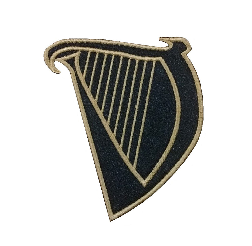 Motif Patch Musical Irish Harp Outline – malenas patches