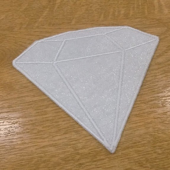 Motif Patch White Shimmer Diamond – malenas patches