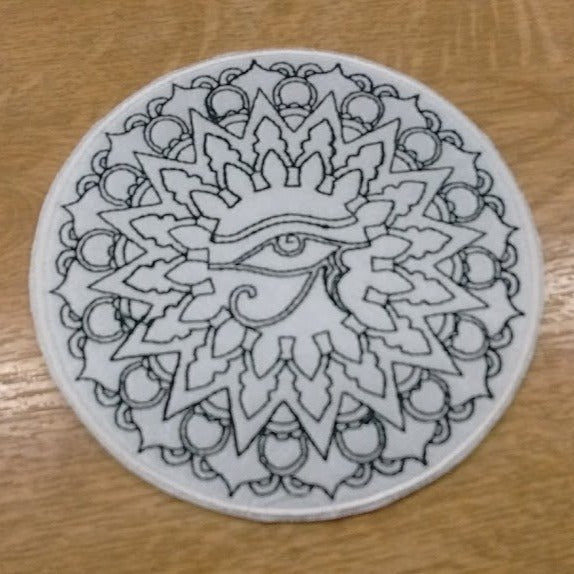 Motif Patch 2-Tone Egyptian Eye of Ra Mandala – malenas patches