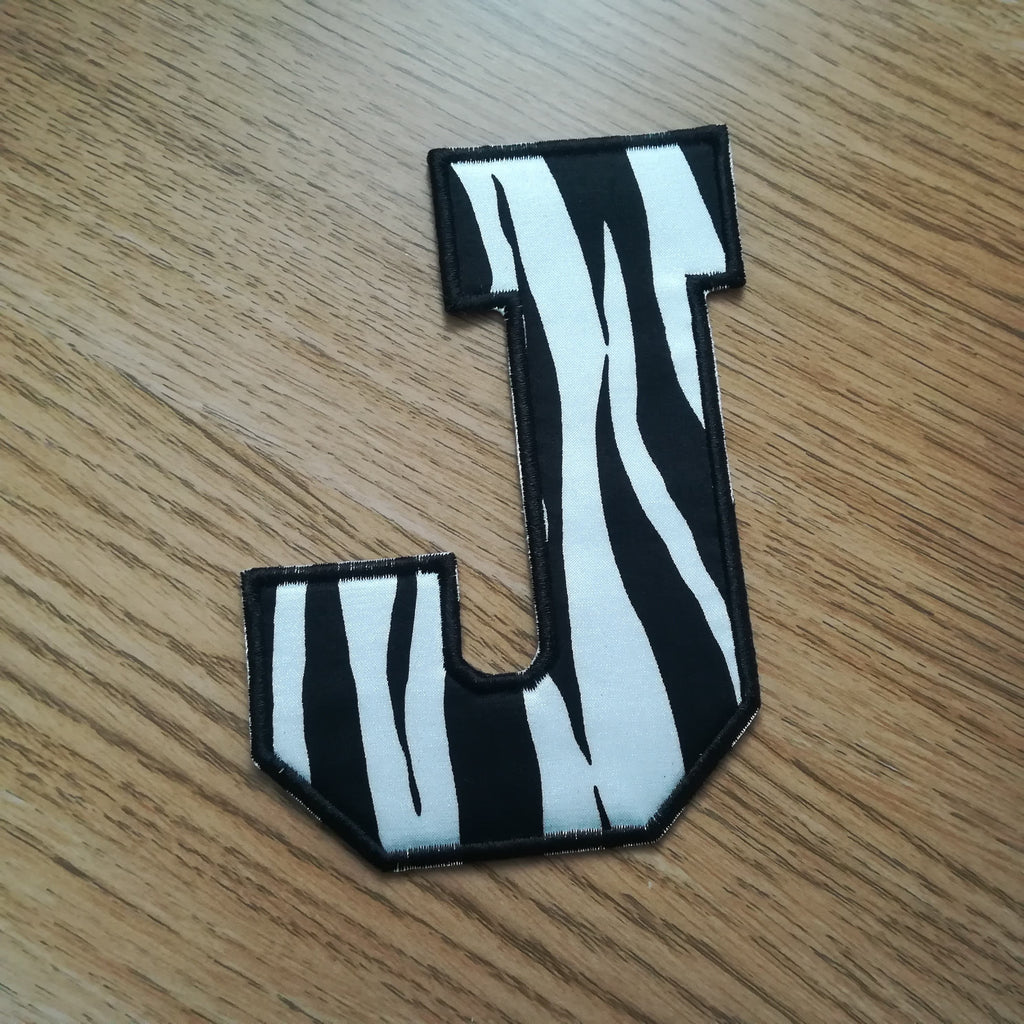 Motif Patch Font 01 Varsity Letters & Numbers Animal Zebra Prints ...