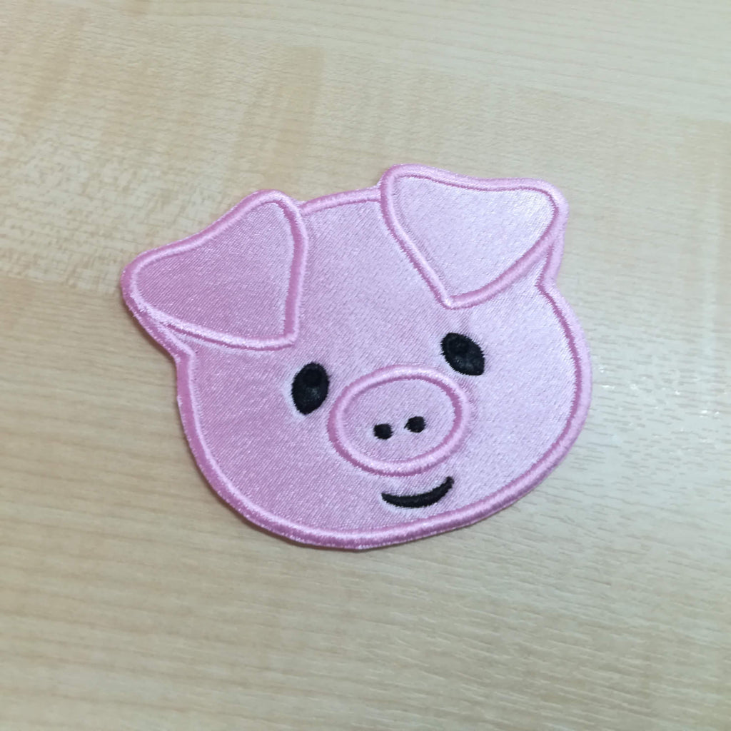 Motif Patch Farm Animal Pig Face – malenas patches