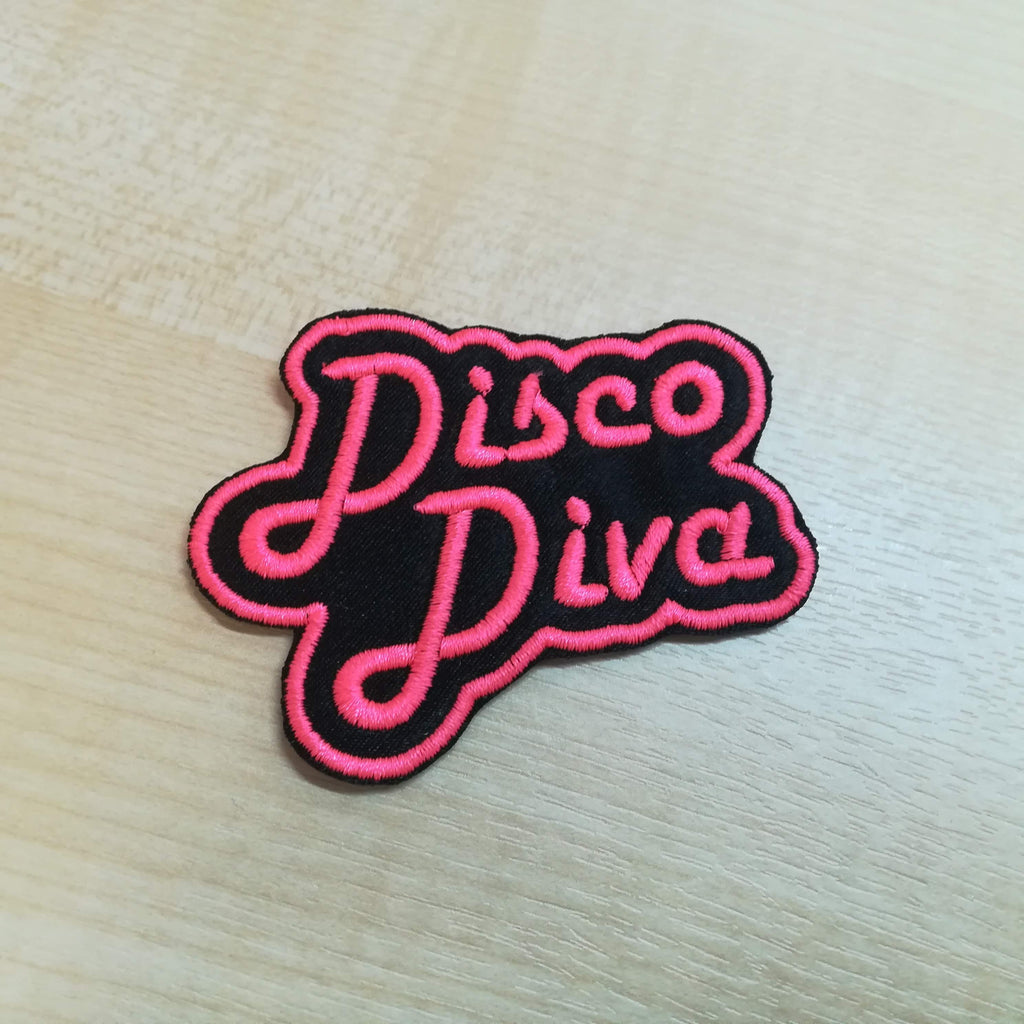Motif Patch Disco Diva 80's Typography – malenas patches