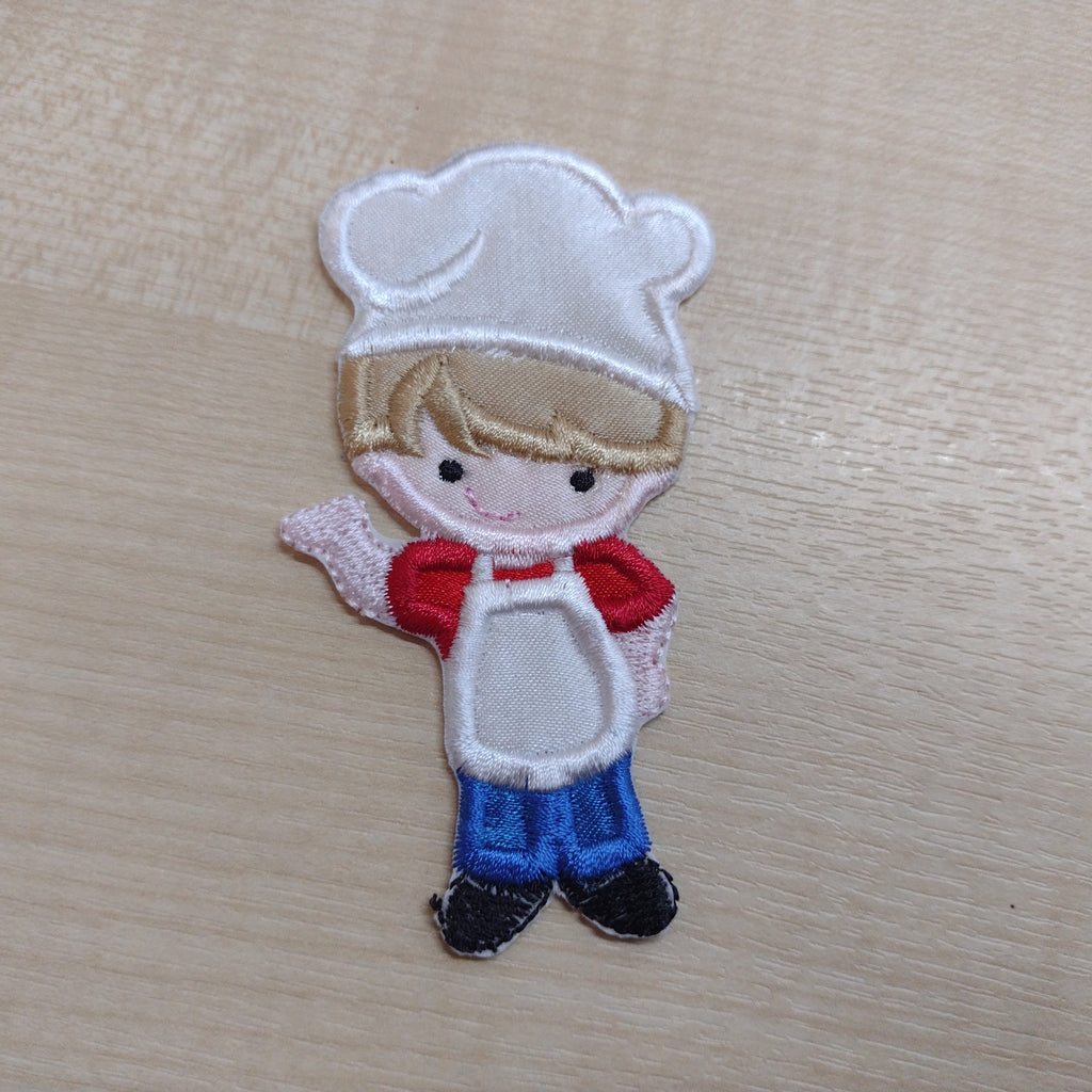 Motif Patch Chef Cook Baker Boy – malenas patches