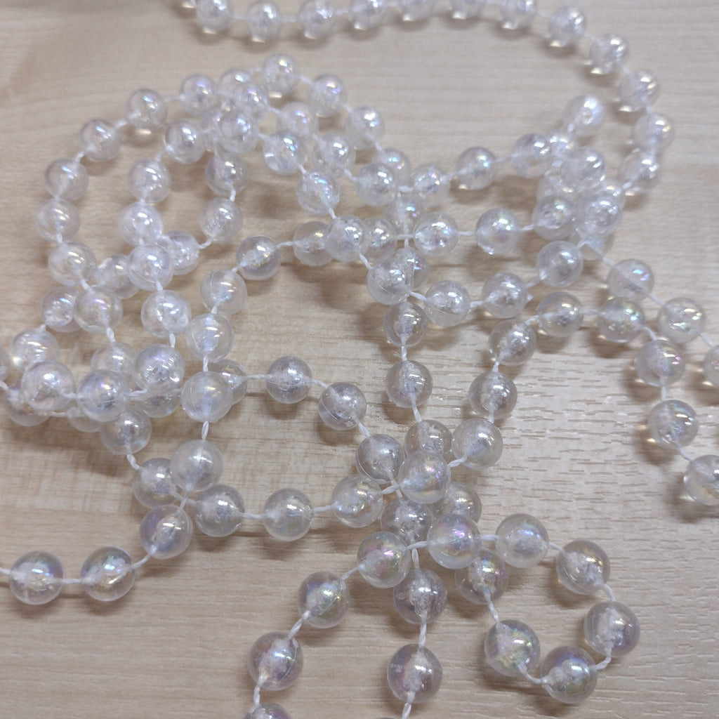 Plastic Pearl Bead String 4mm / 6mm / 8mm wide – malenas patches
