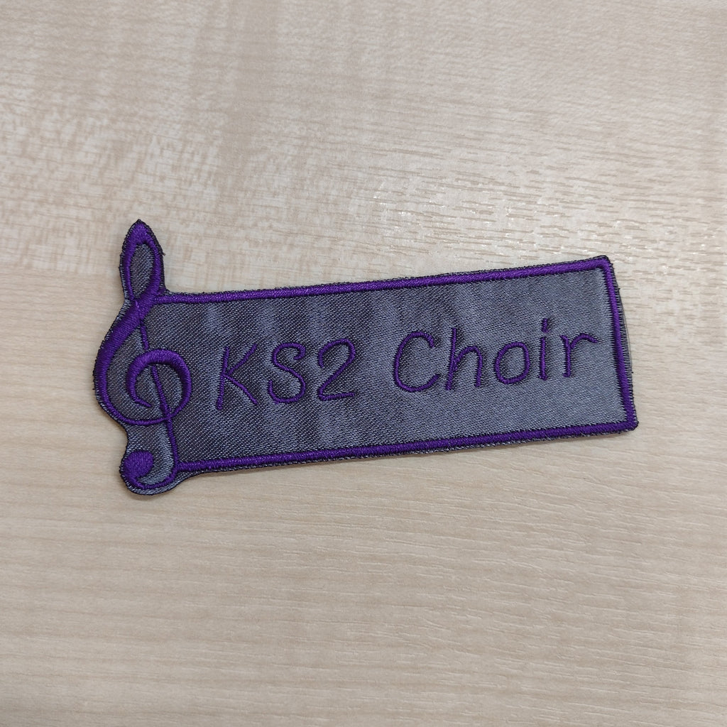 Motif Patch Personalised Name Treble Music Note Border – malenas patches