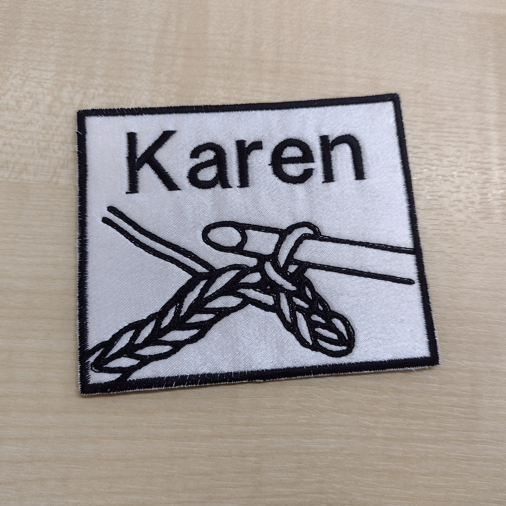 Motif Patch Personalised Name Tag Crochet Maker – malenas patches