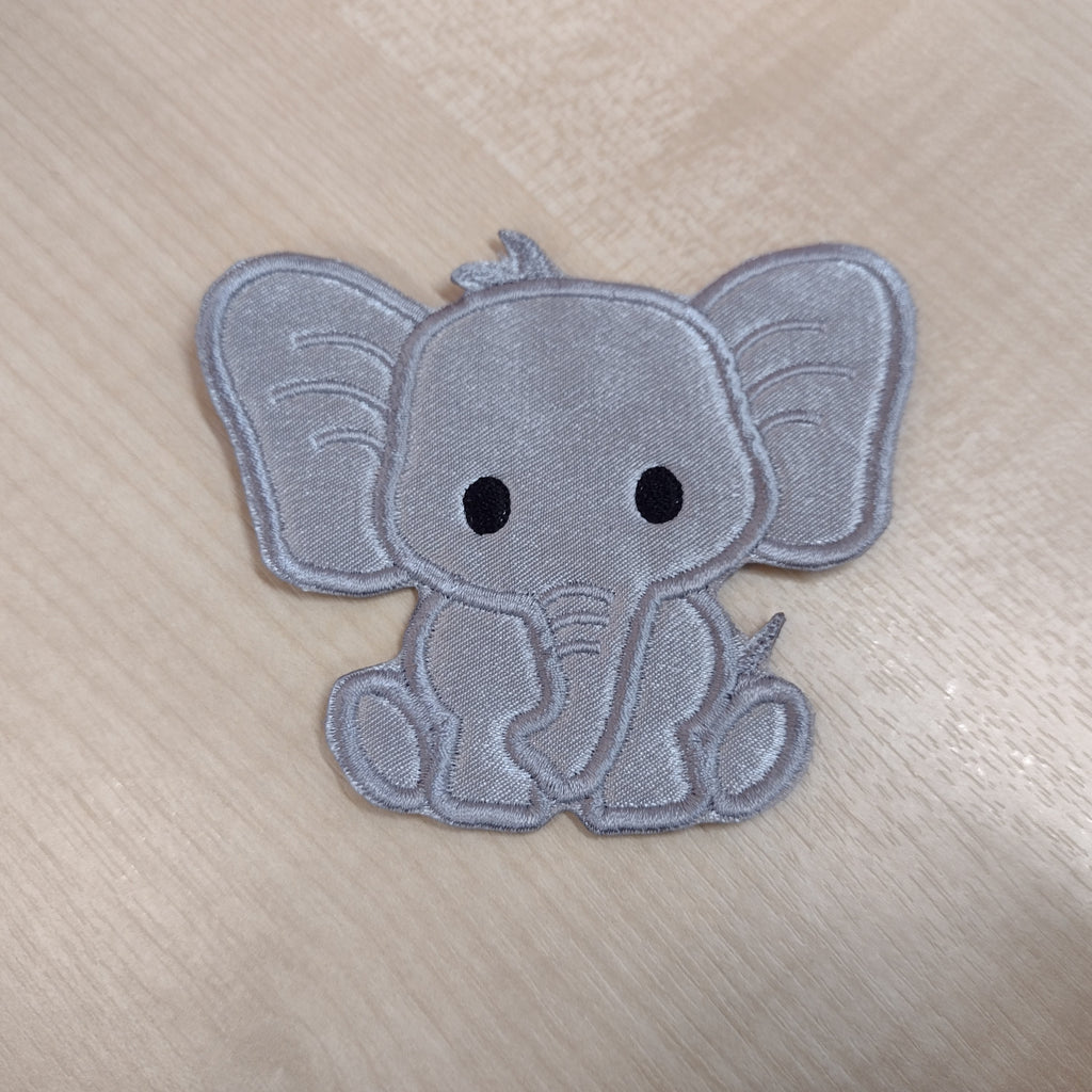 Motif Patch Cute Baby Elephant Style A – malenas patches