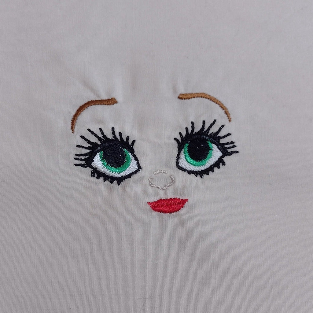 Motif Patch Toy Making Doll DIY Embroidered Face Annie – malenas patches
