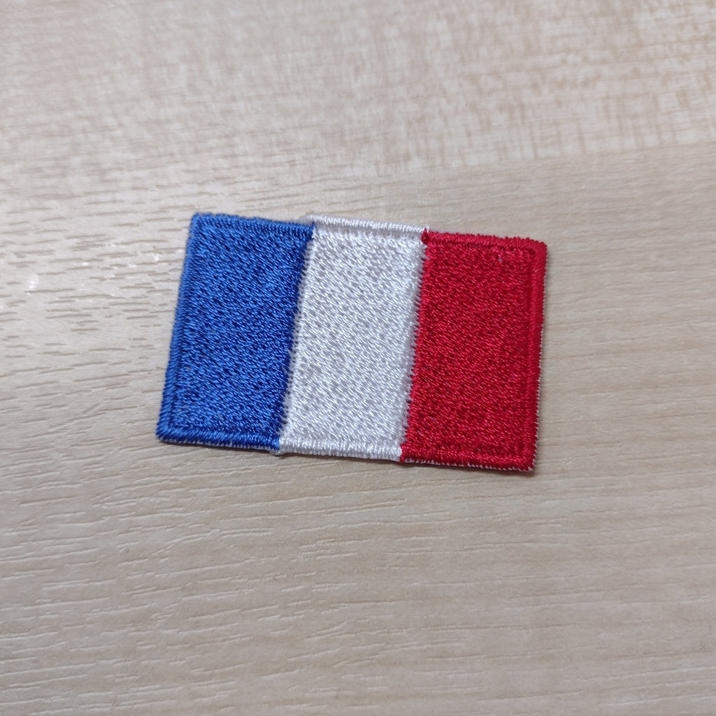 Motif Patch Mini Stitched French Flag – malenas patches