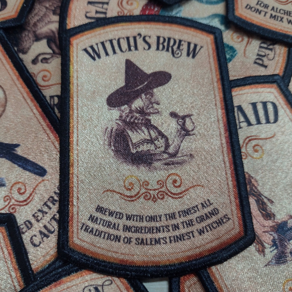 Motif Patch Fantasy Witches Magic Potion Apothecary Labels – malenas ...