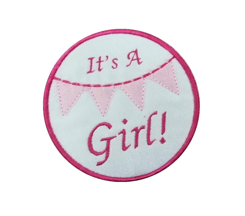 Motif Patch Personalised Name / Text Round Bunting Flags – malenas patches