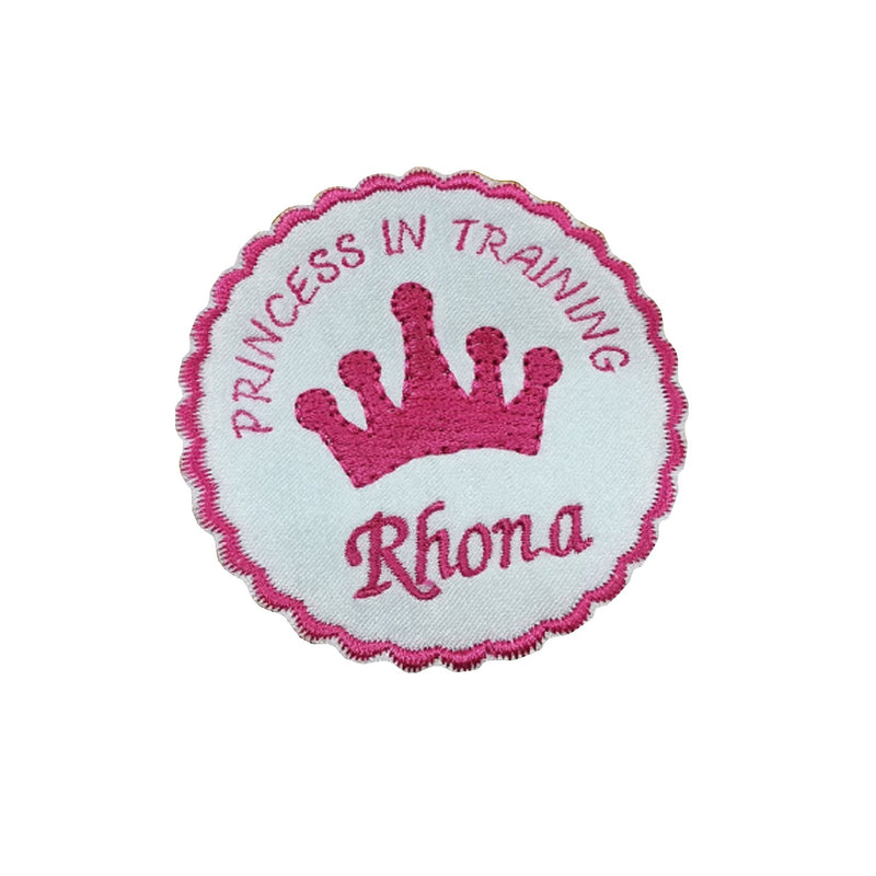 Motif Patch Personalised Name Princess Crown – malenas patches