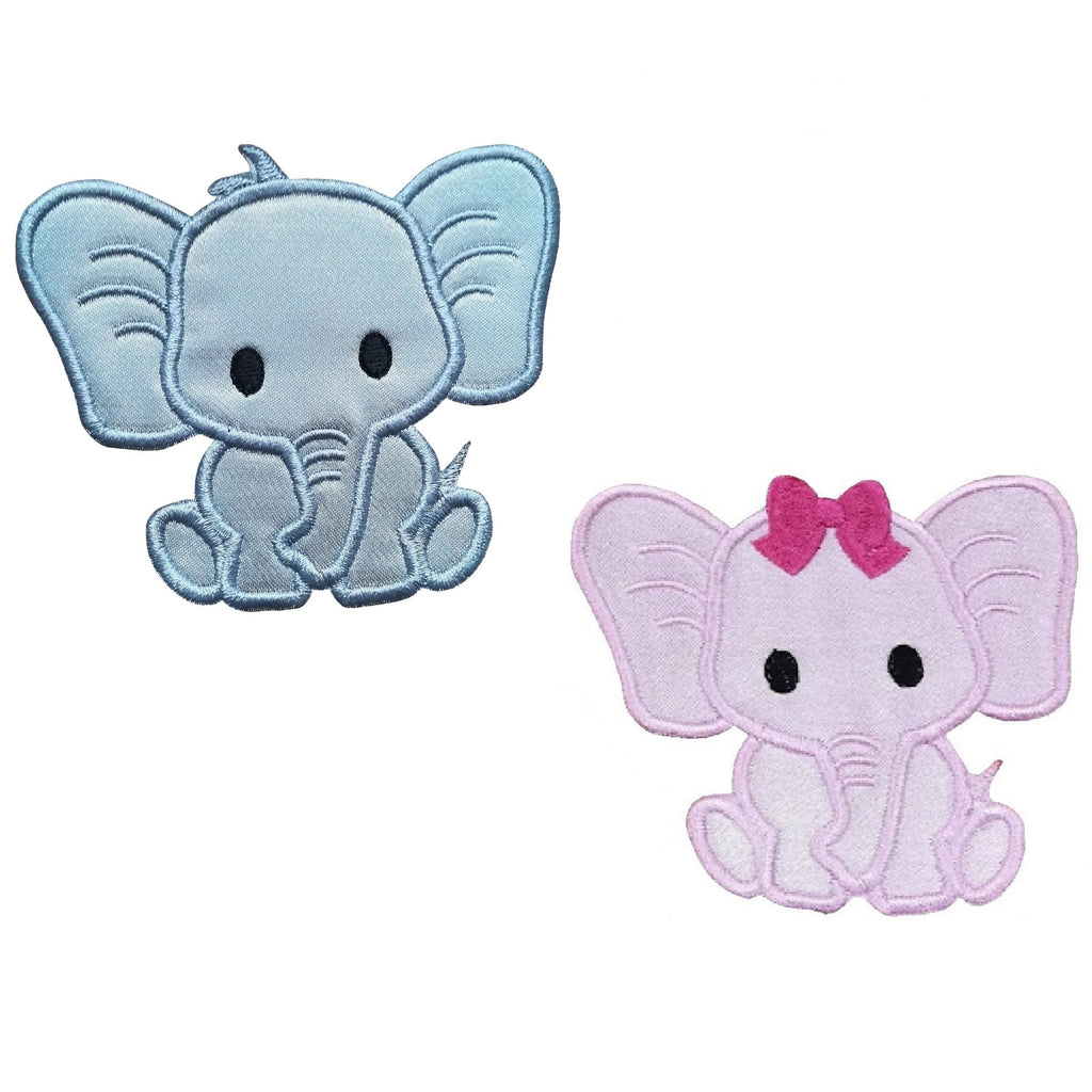 Motif Patch Cute Baby Elephant Style A – malenas patches