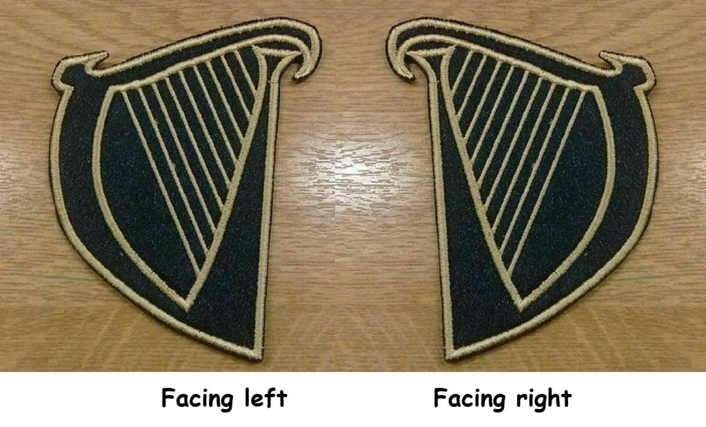 Motif Patch Musical Irish Harp Outline – malenas patches