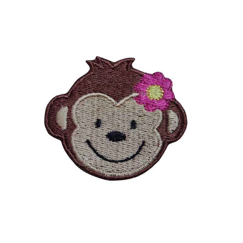 Motif Patch MINI Stitched Flower Monkey – malenas patches