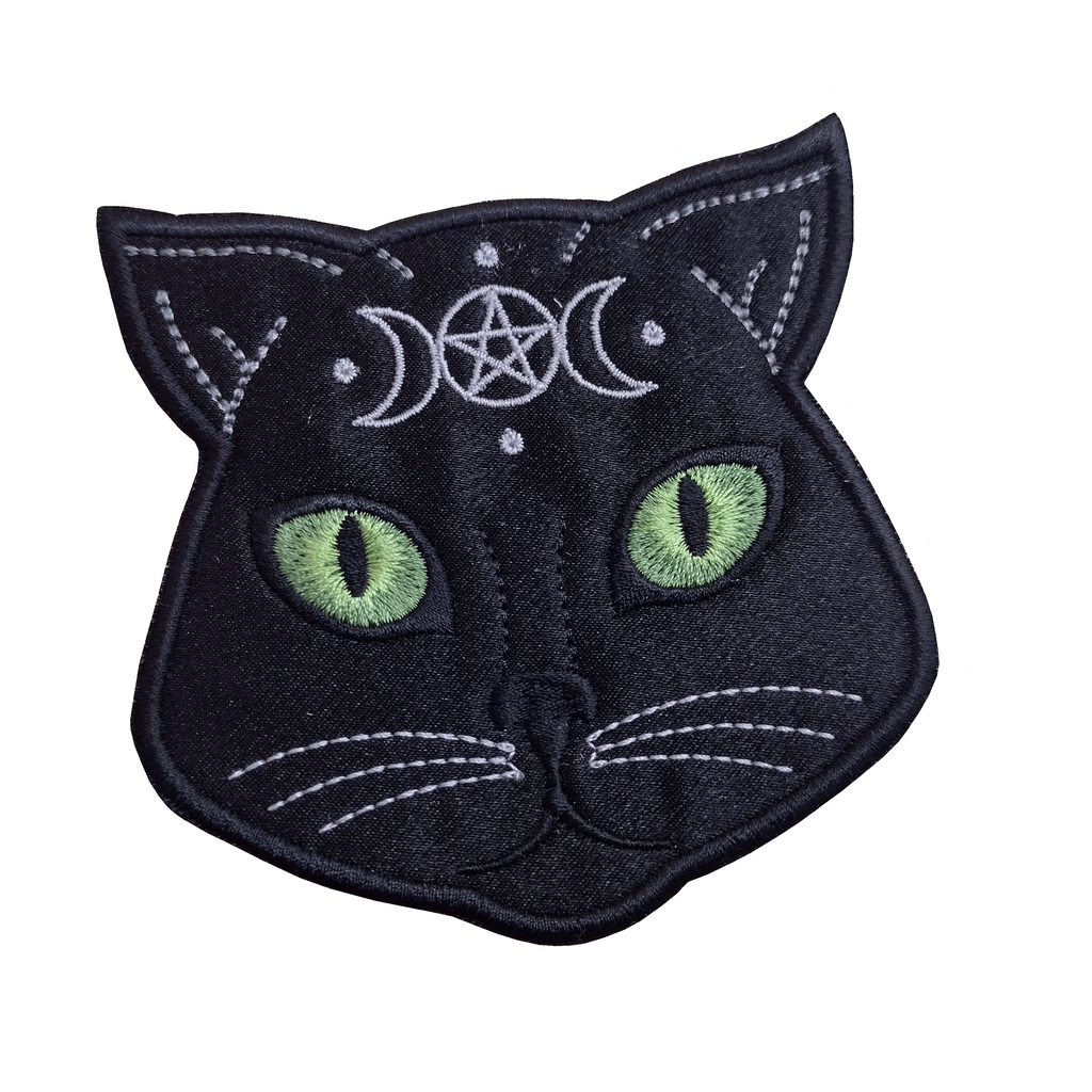 Motif Patch Wiccan Triple Goddess Cat – malenas patches